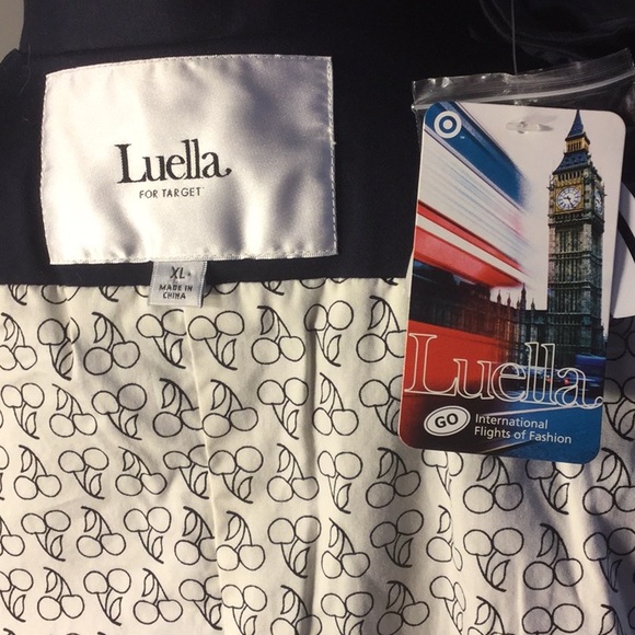 Luella | Jackets & Coats | Luella For Target Black Cotton Lined Blazer ...